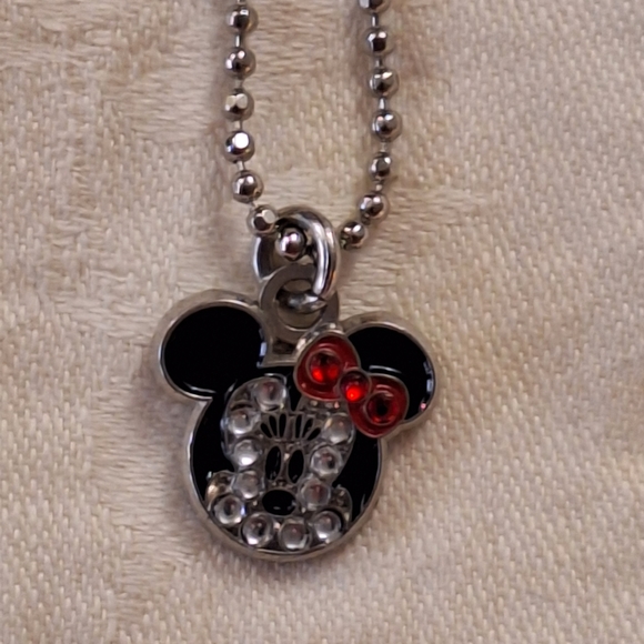 Disney | Accessories | Disney Mini Mouse Necklace 418 Inch Adjustable ...